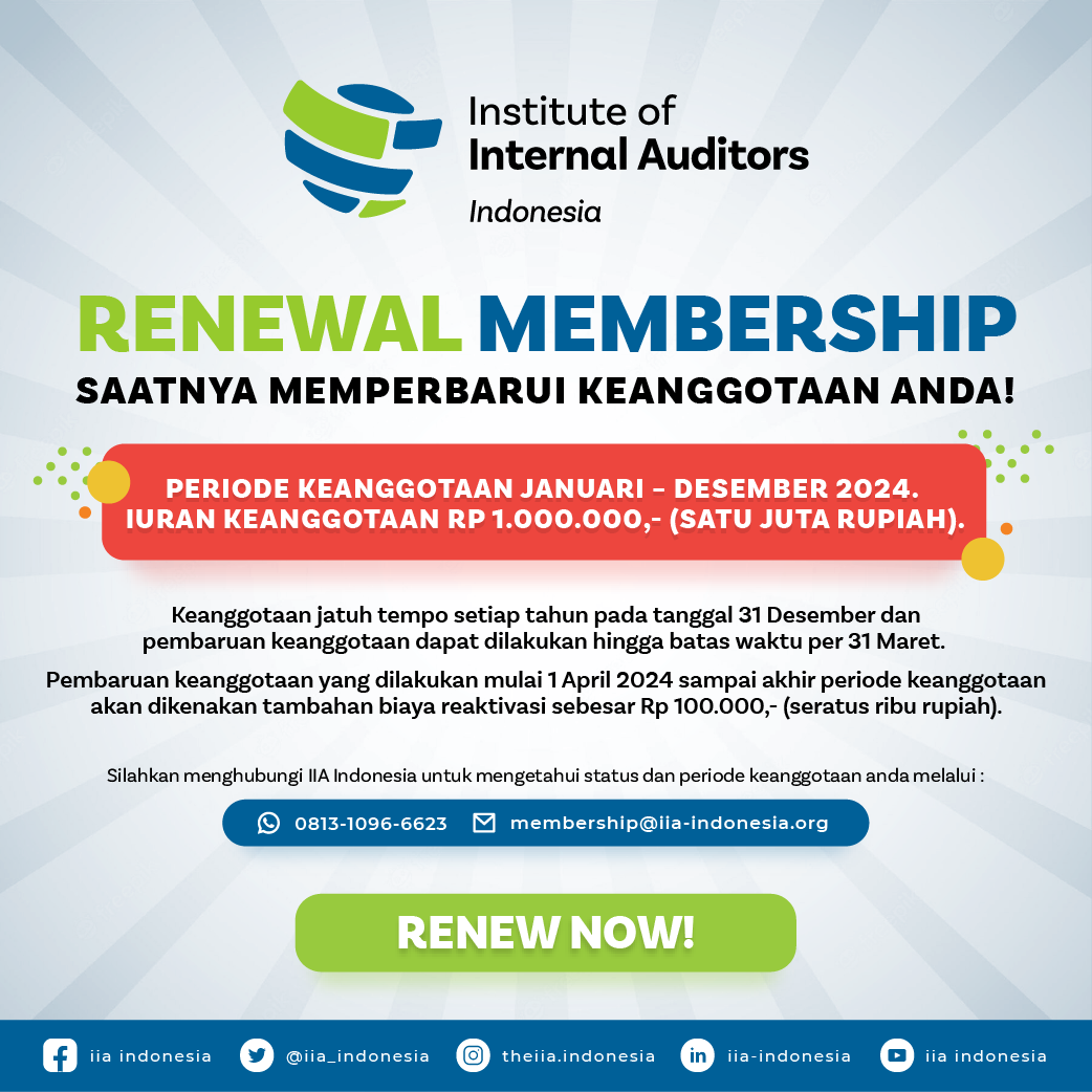 Saatnya Memperbarui Keanggotaan Anda! - IIA Indonesia
