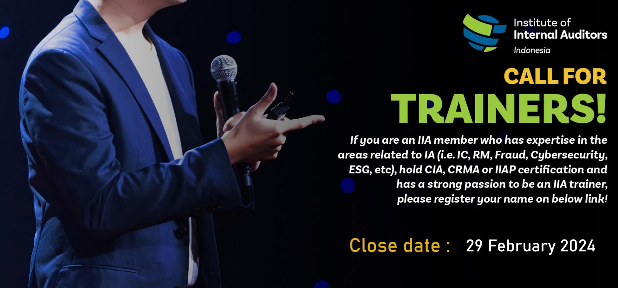 Call for Trainers! – IIA Indonesia